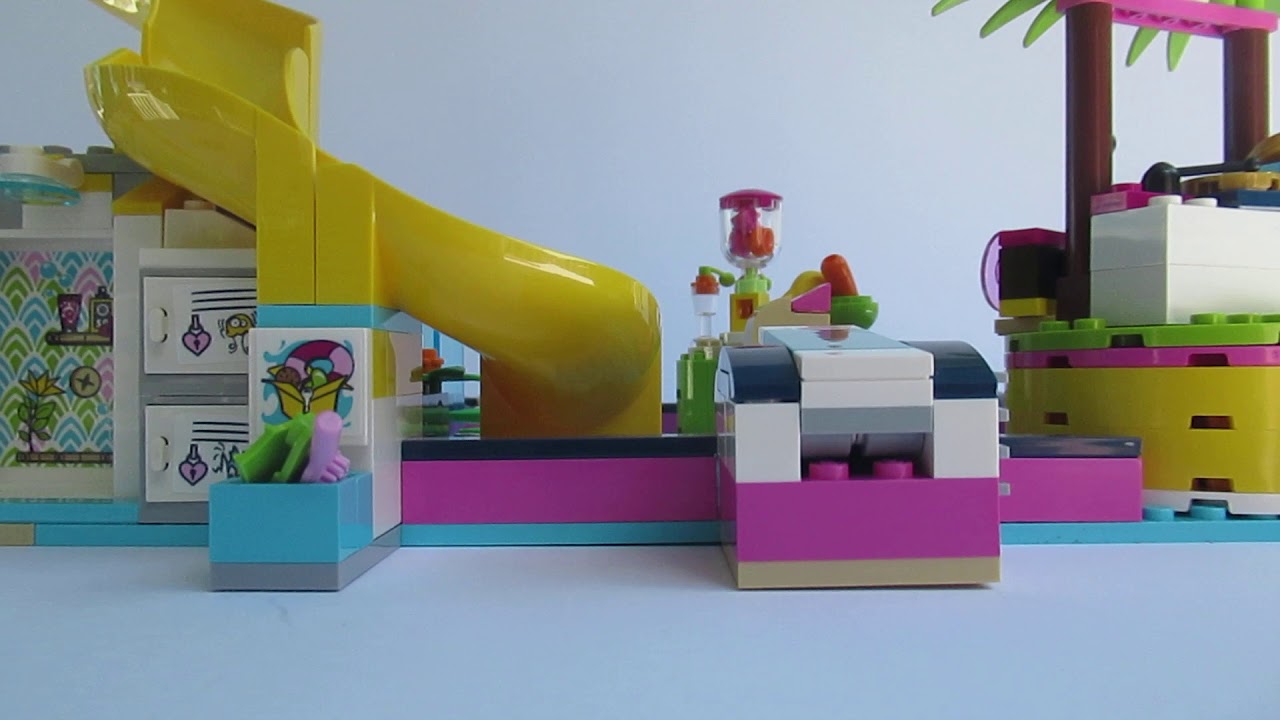 Lego Friends Andrea's pool party - YouTube