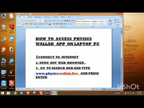 How to access physics wallah on laptop and computer systems. # ...