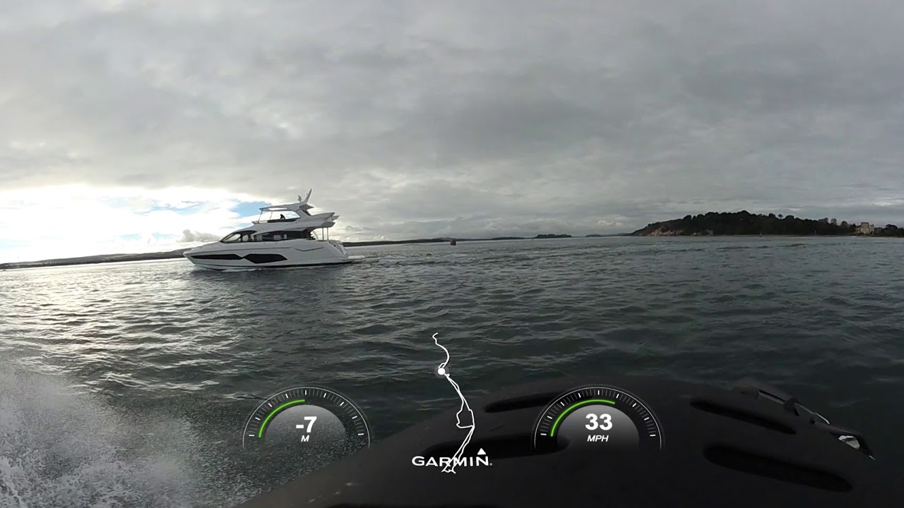Jet Ski Sandbanks to Swanage - (360 Video) Sea Doo GTR-X 230 - YouTube