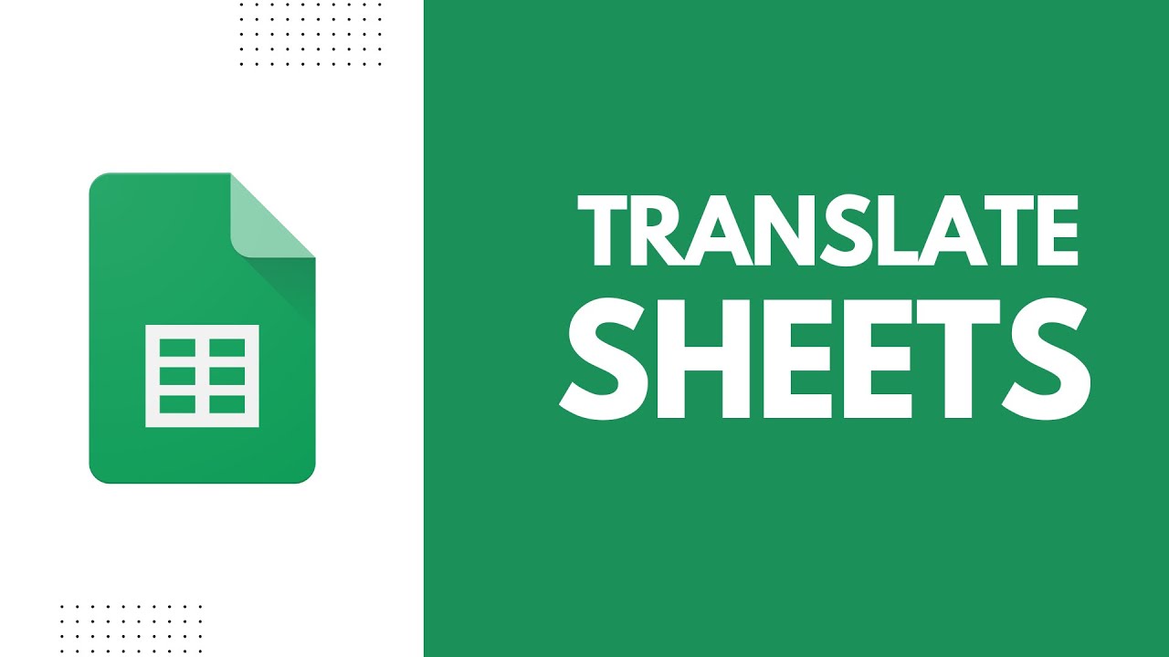 How To Translate Text In Google Sheets - YouTube