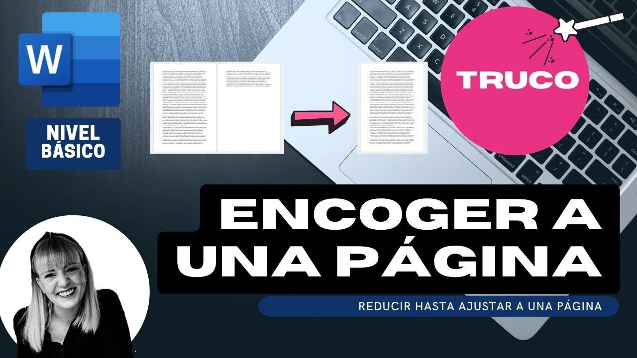 🔵Encoger a una página - Truco de Word: Reduce texto ajustándolo a una ...
