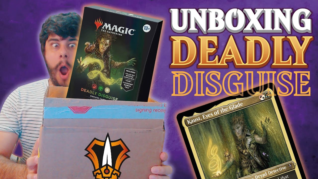 UNBOXING do precon DEADLY DISGUISE | COMMANDER DECK MANSÃO KARLOV - YouTube