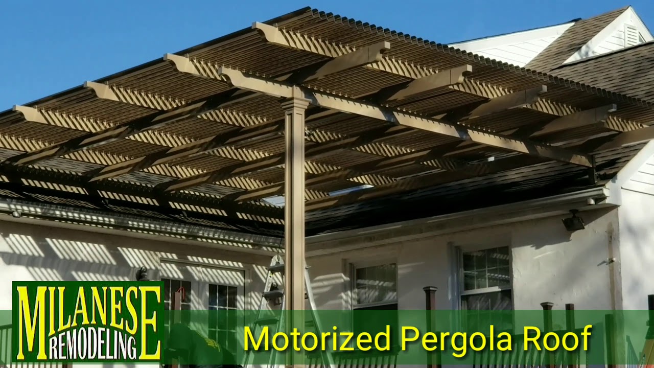 Pergola with Motorized Louvers- Outdoor Living Expert - YouTube