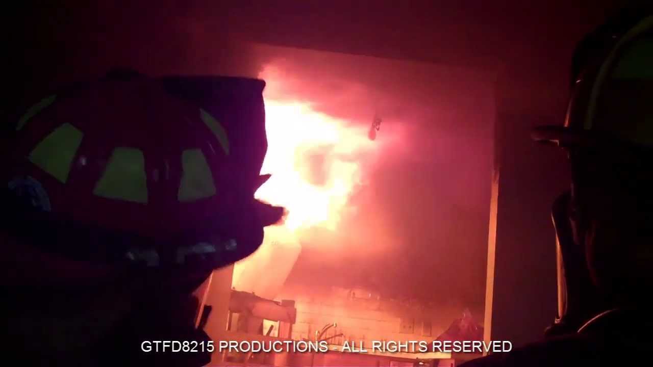 Inside Structure Fire Training Burn - Firefighter Helmet Camera 3 - YouTube
