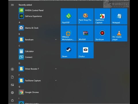 Quick Tip - How to Show More Tiles in the Windows 10 Start Menu - YouTube