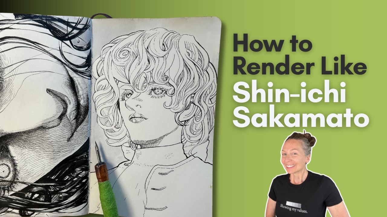 Shin-ichi Sakamoto Master Study in Pen and Ink | Innocent Rouge Manga ...
