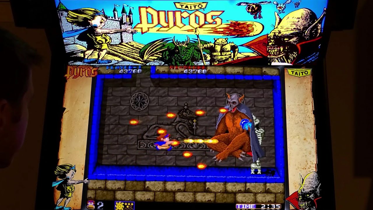 Pyros/Wardner Arcade Cabinet MAME Playthrough w/ Hypermarquee - YouTube