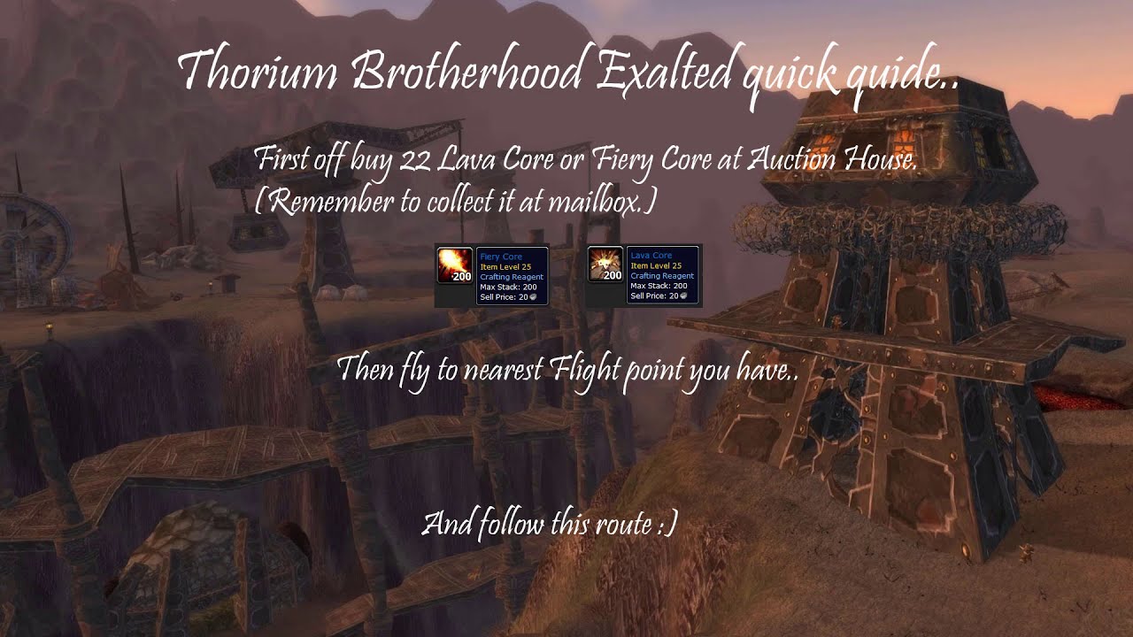 World Of Warcraft: Thorium Brotherhood Exalted in a easy way. - YouTube