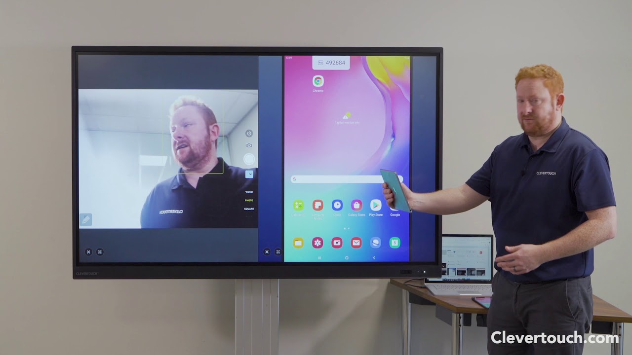 Clevertouch | IMPACT & IMPACT Plus Screen Mirroring/casting - YouTube