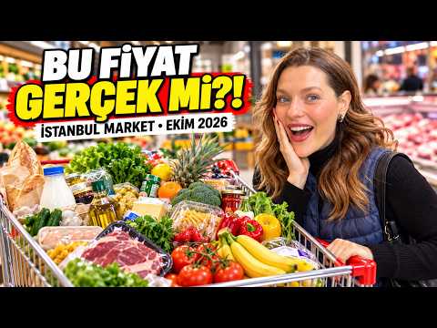 İSTANBUL MARKET FİYATLARI Ekim 2026 🛒 Aylık Market Alışverişi | Günlük Vlog