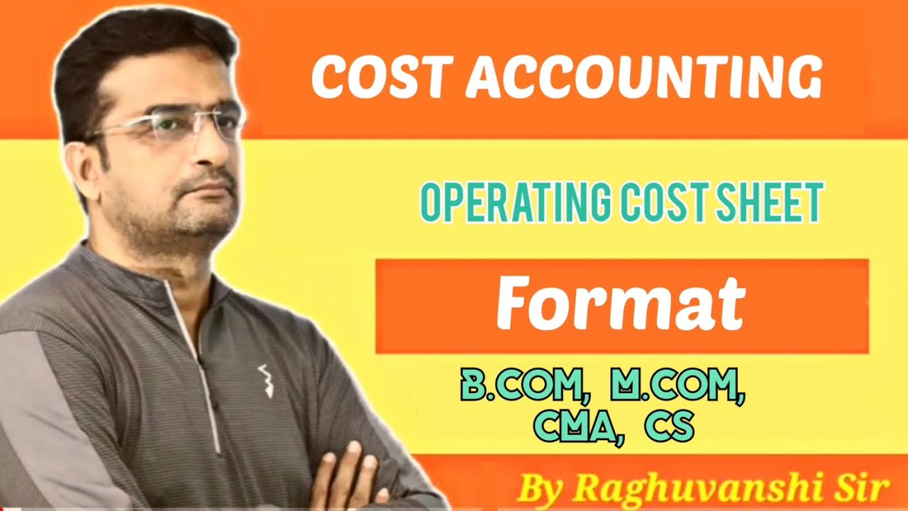 Operating cost sheet basic theory and rule for calculations of total km ...