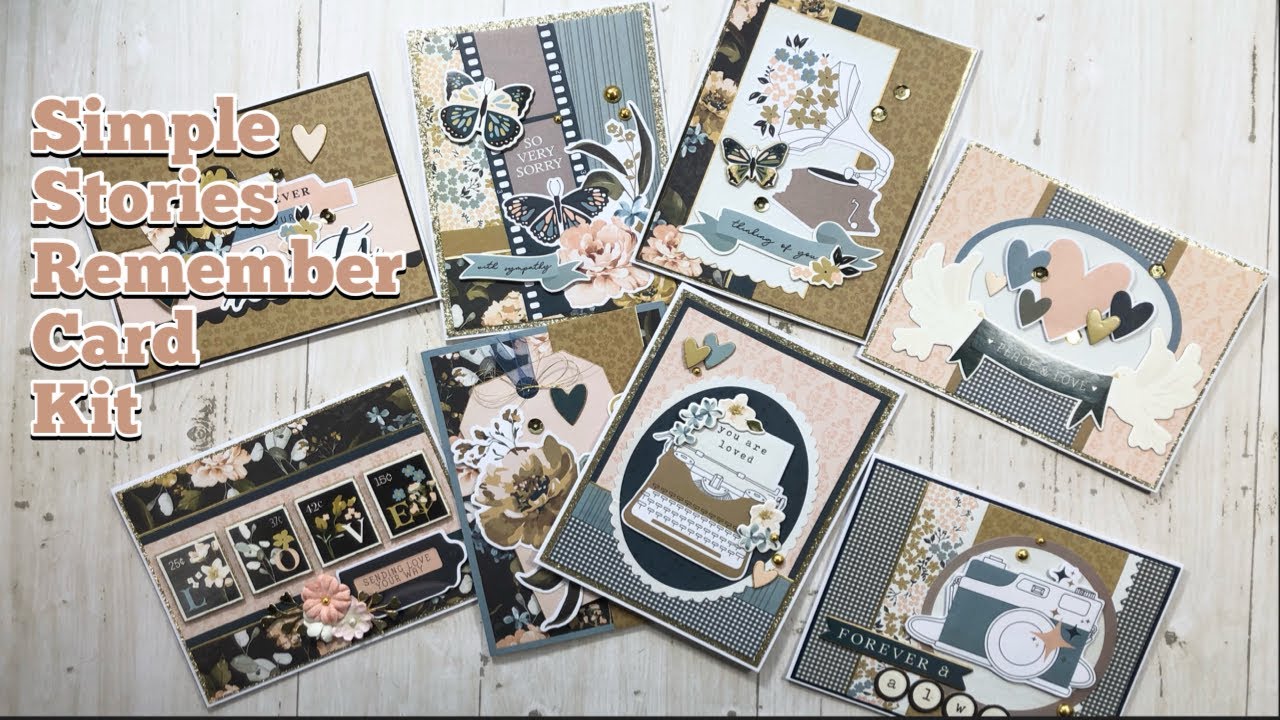 Simple Stories Remember Card Kit Project Share - YouTube