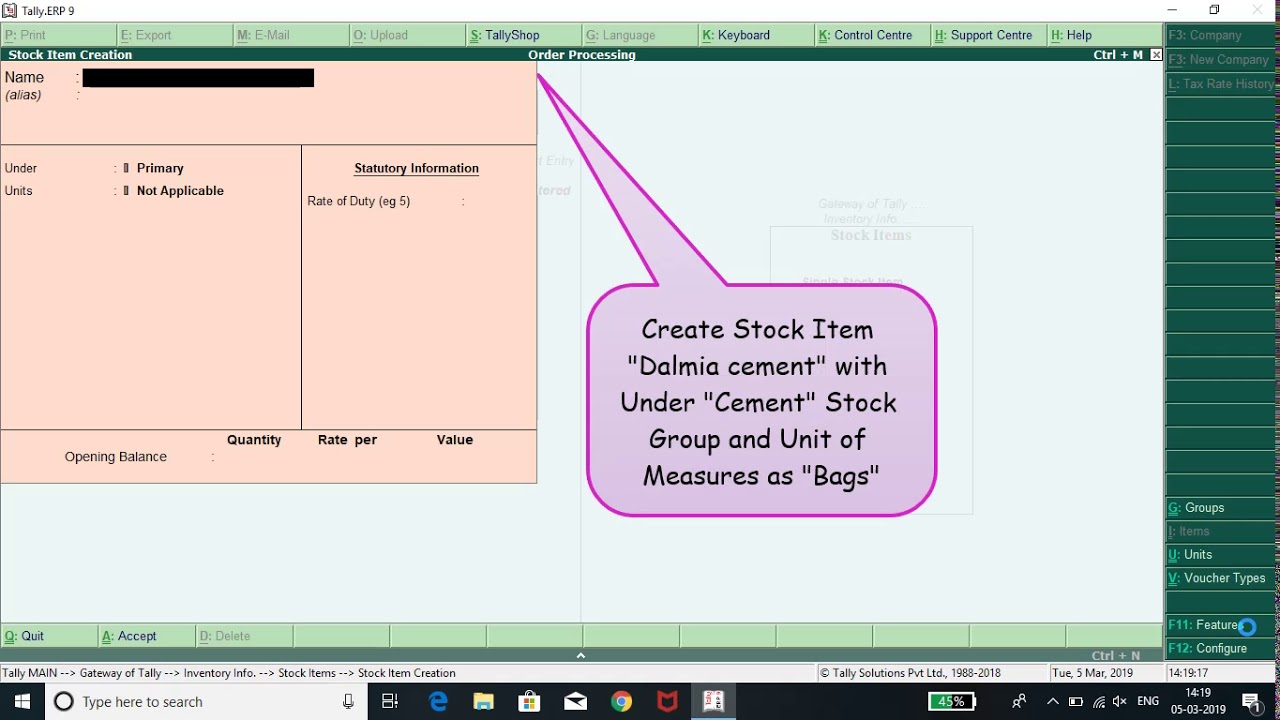 Purchase Order and Sales Order Processing in Tally ERP 9 - YouTube
