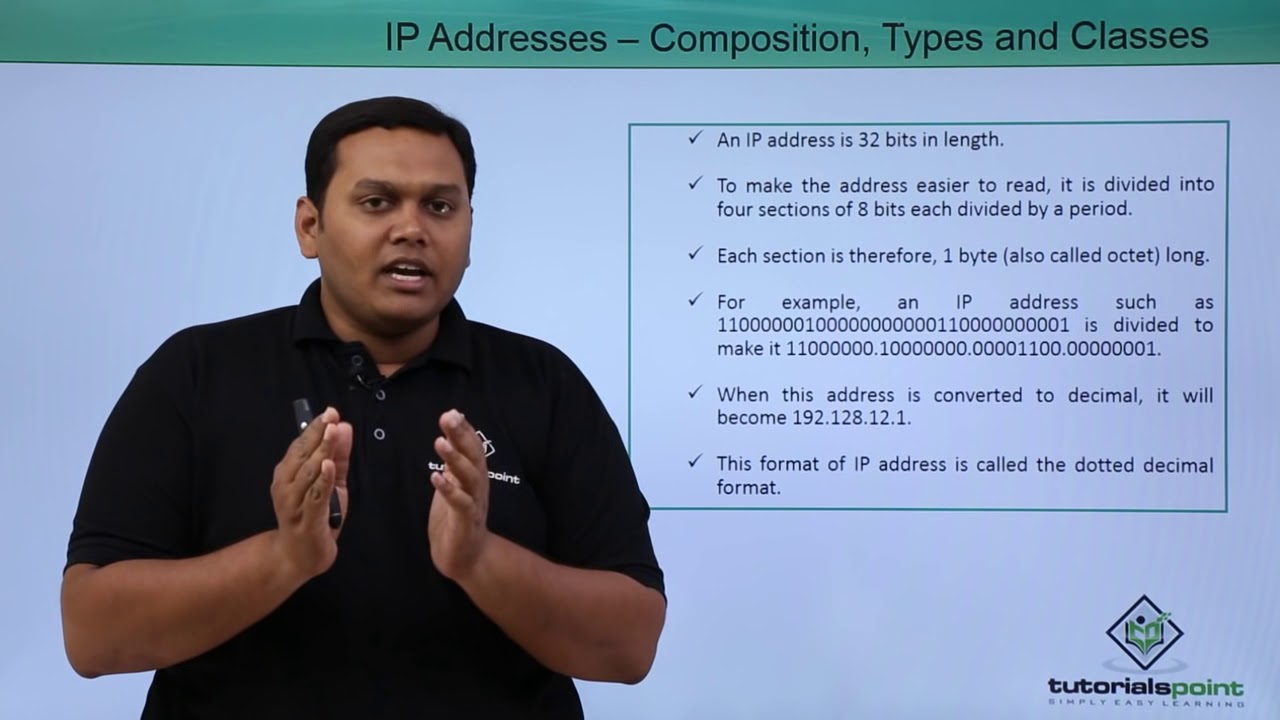 IP Addresses – Composition, Types and Classes - YouTube