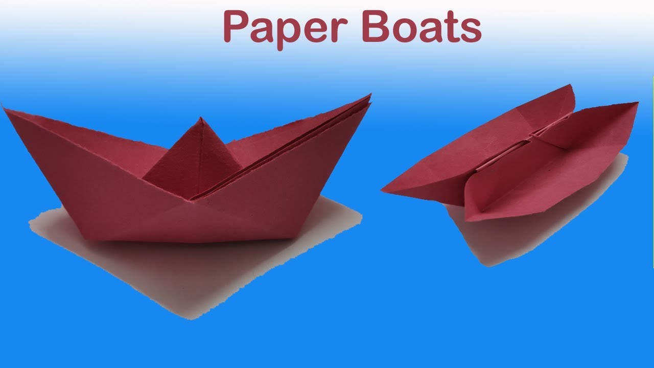 DIY ! How to make paper boat in 5 simple steps | Single and Twin Paper ...