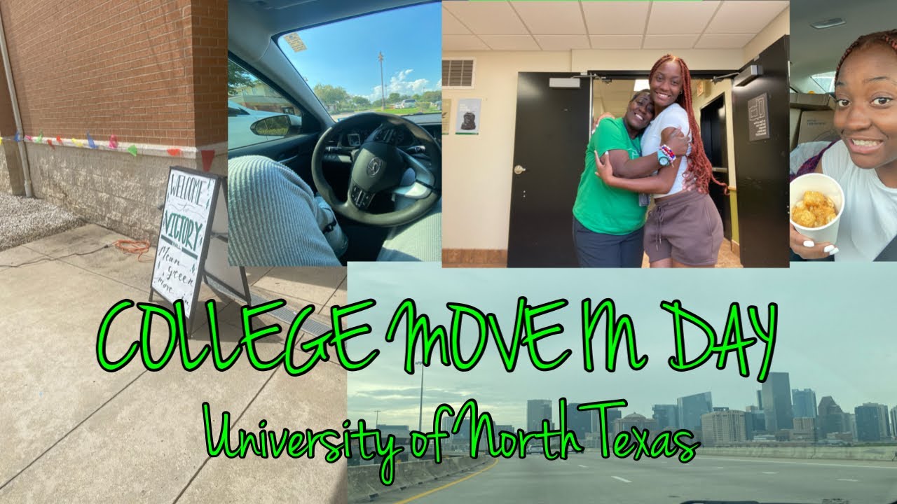 Freshman Year Move In Day Into College Vlog I University of North Texas ...