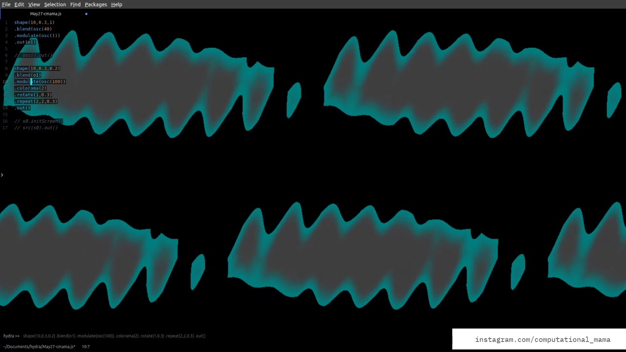 Hydra Livecoding 27 May 2020 Youtube