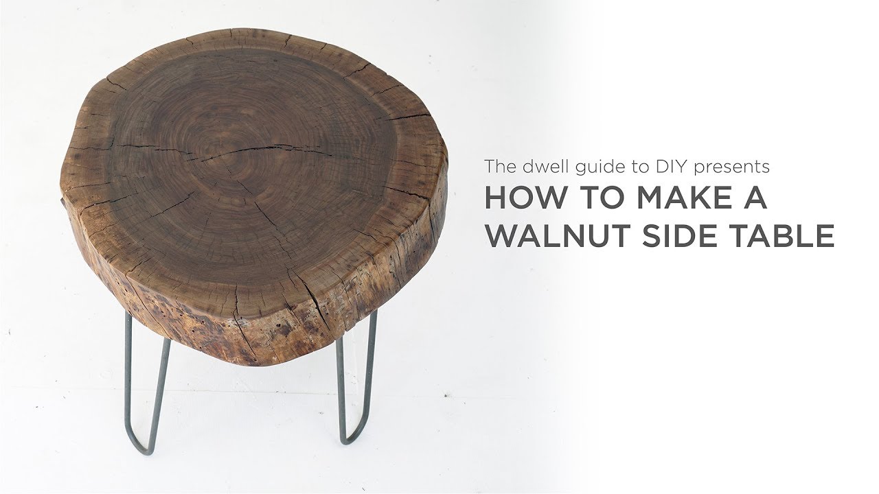 DIY Walnut Side Table | A Dwell Made Project by Ben Uyeda - YouTube