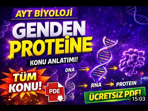 AYT Biyoloji: Genden Proteine FULL Anlatım + PDF HEDİYELİ