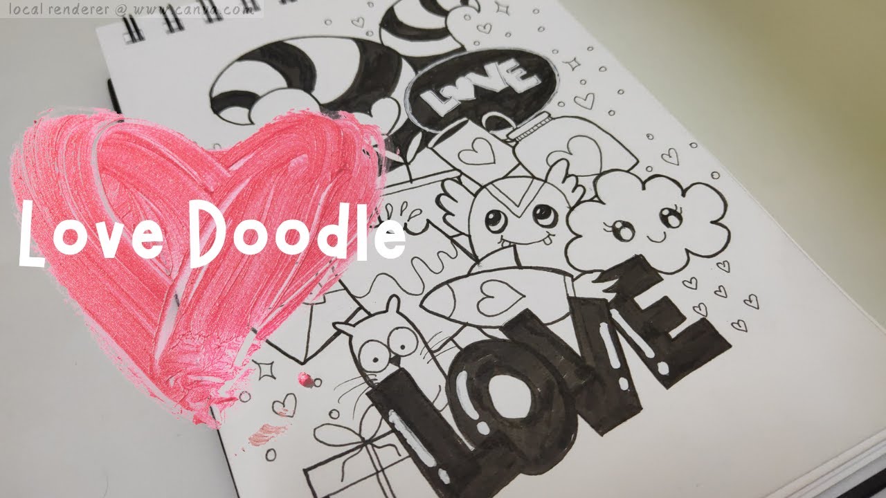 💗Cute Love Doodle Art | Valentine's Day Special Doodle | Doodle With Me ...