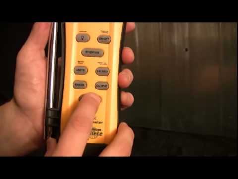 Humidity Meters - Fieldpiece SRH3 Digital In-Duct Psychrometer - YouTube