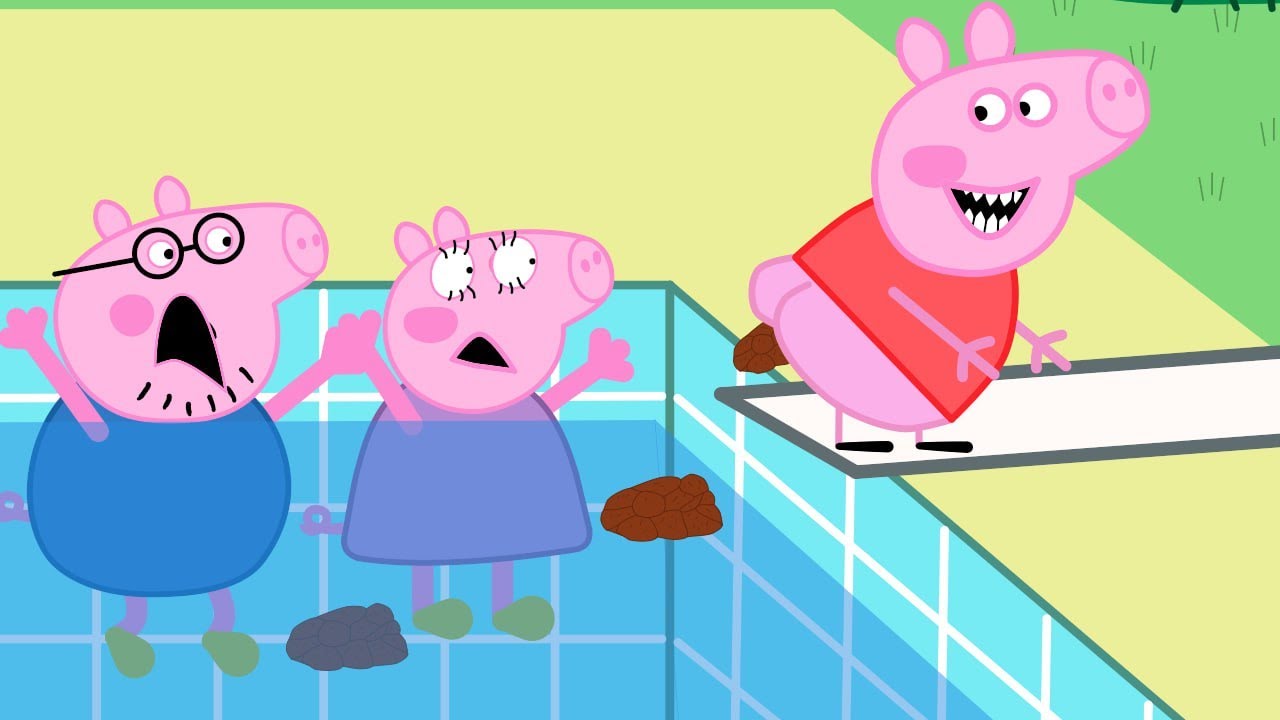 Peppa Pig At The Swimming Pool BUT TRY NOT TO LAUGH | Peppa Pig Funny ...