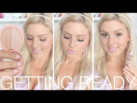 Chit Chat Getting Ready! ♡ Pretty Pink Makeup ♡ - YouTube