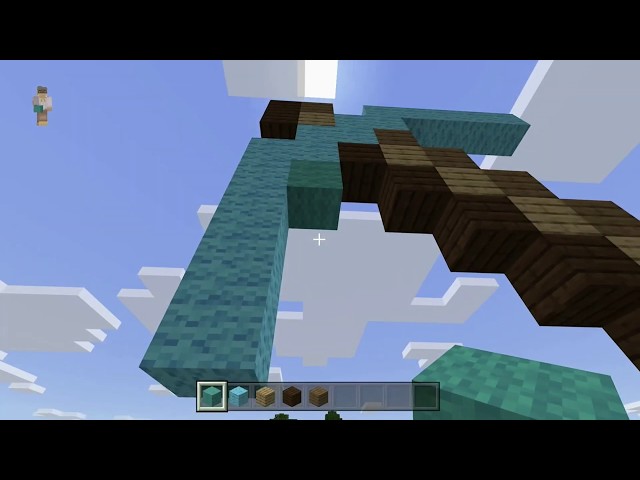 Minecraft Pixel Art Diamond Pickaxe