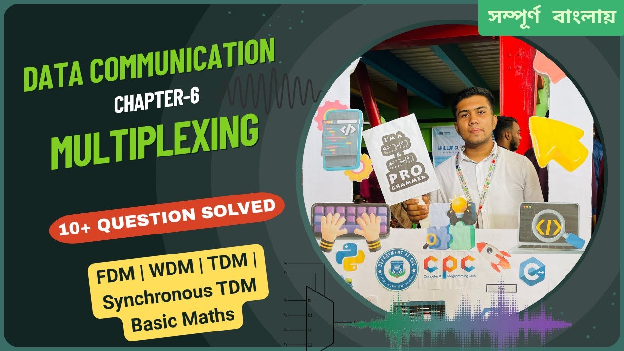 Chapter 6 Multiplexing: Full Bangla Lecture with FDM, WDM, TDM & Math ...