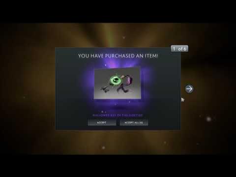 Diretide chest opening Budget pack version :) - YouTube