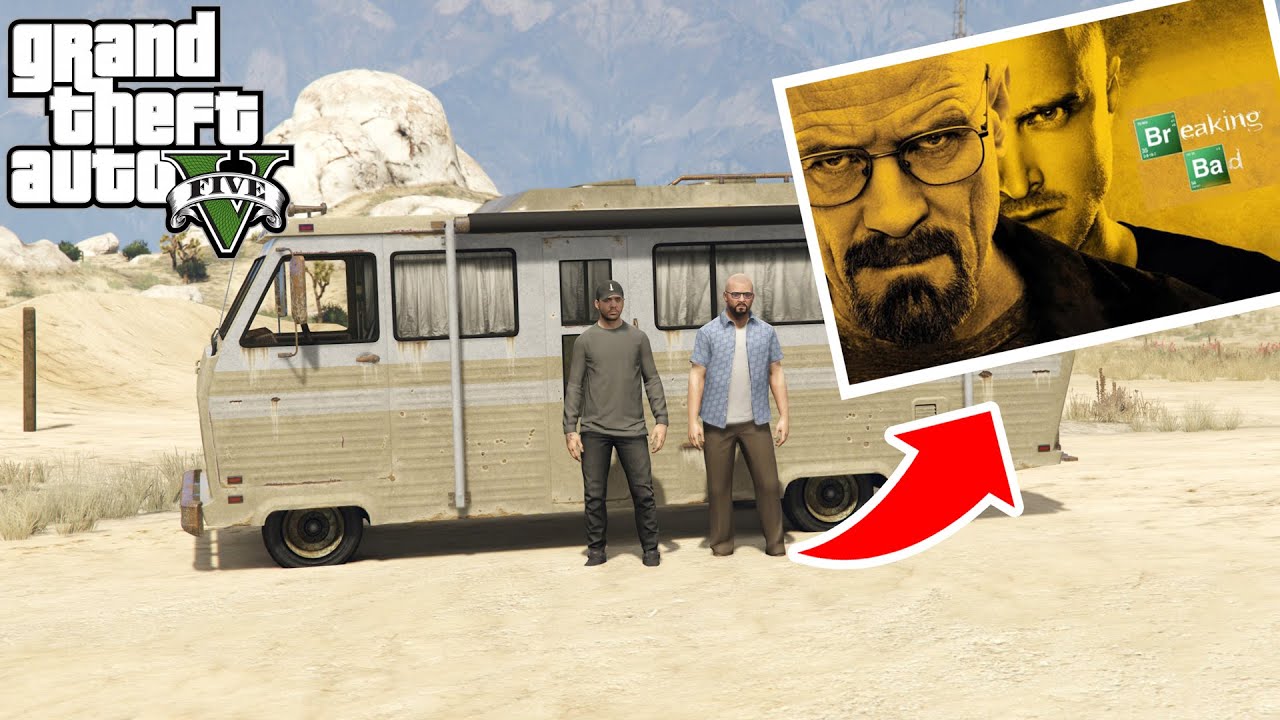 Breaking Bad Mission in GTA 5 ! (Heisenberg with Jesse in RV Van ...