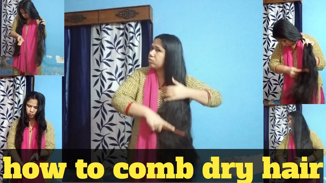How to comb dry hair l combing l daily vlog l Mamta real life vlog ...