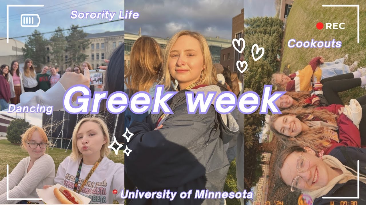 COLLEGE Greek Week Vlog! ️💛 |Sorority Life and Fun Activities | - YouTube