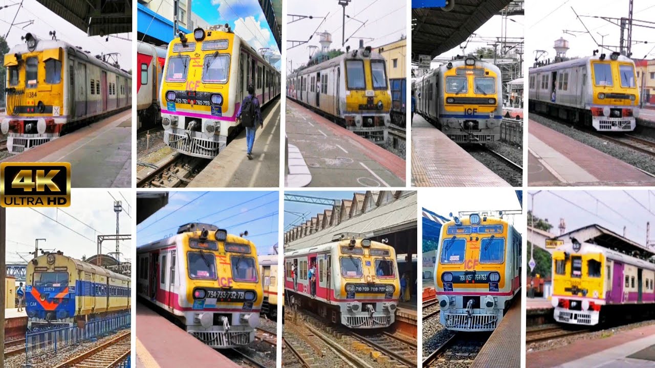 [10 in 1] Amazing Multicolured Different Model EMU local Trains of ...
