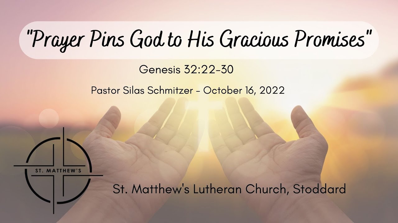 Sunday Worship - "Prayer Pins God to His Gracious Promises" - YouTube