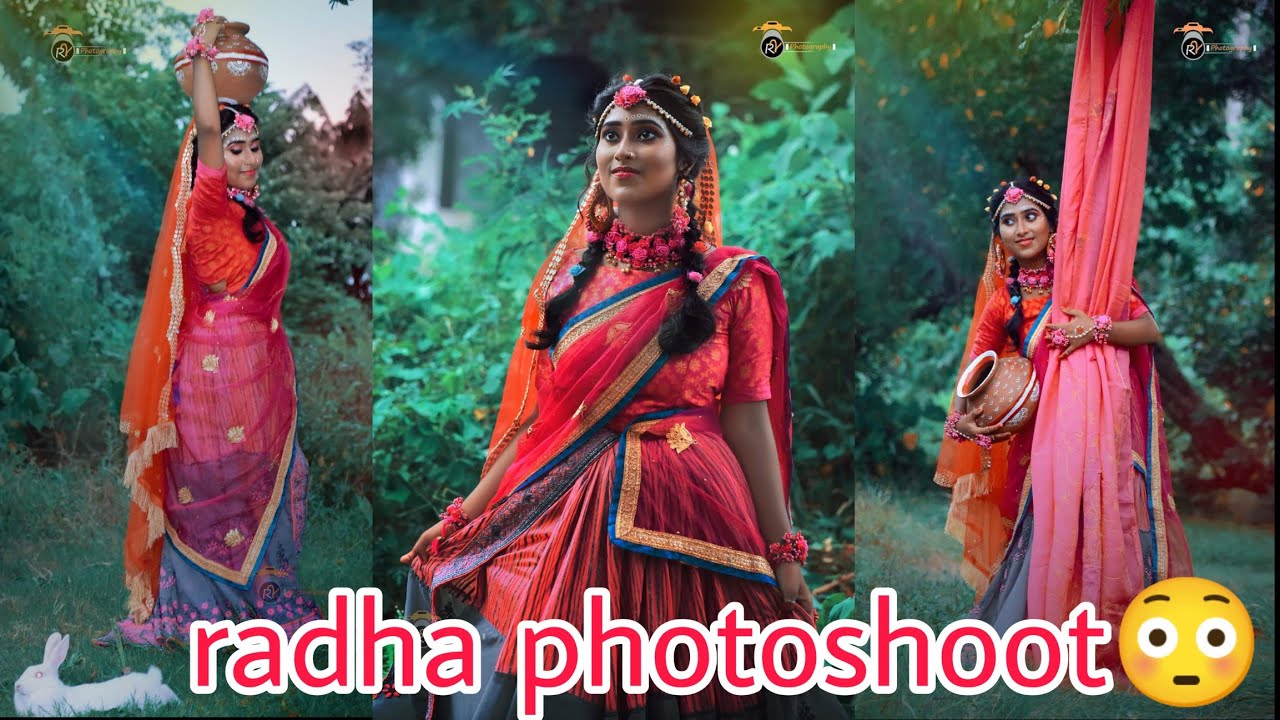 radha photoshoot || radha photoshoot pose || radha style saree kaise ...