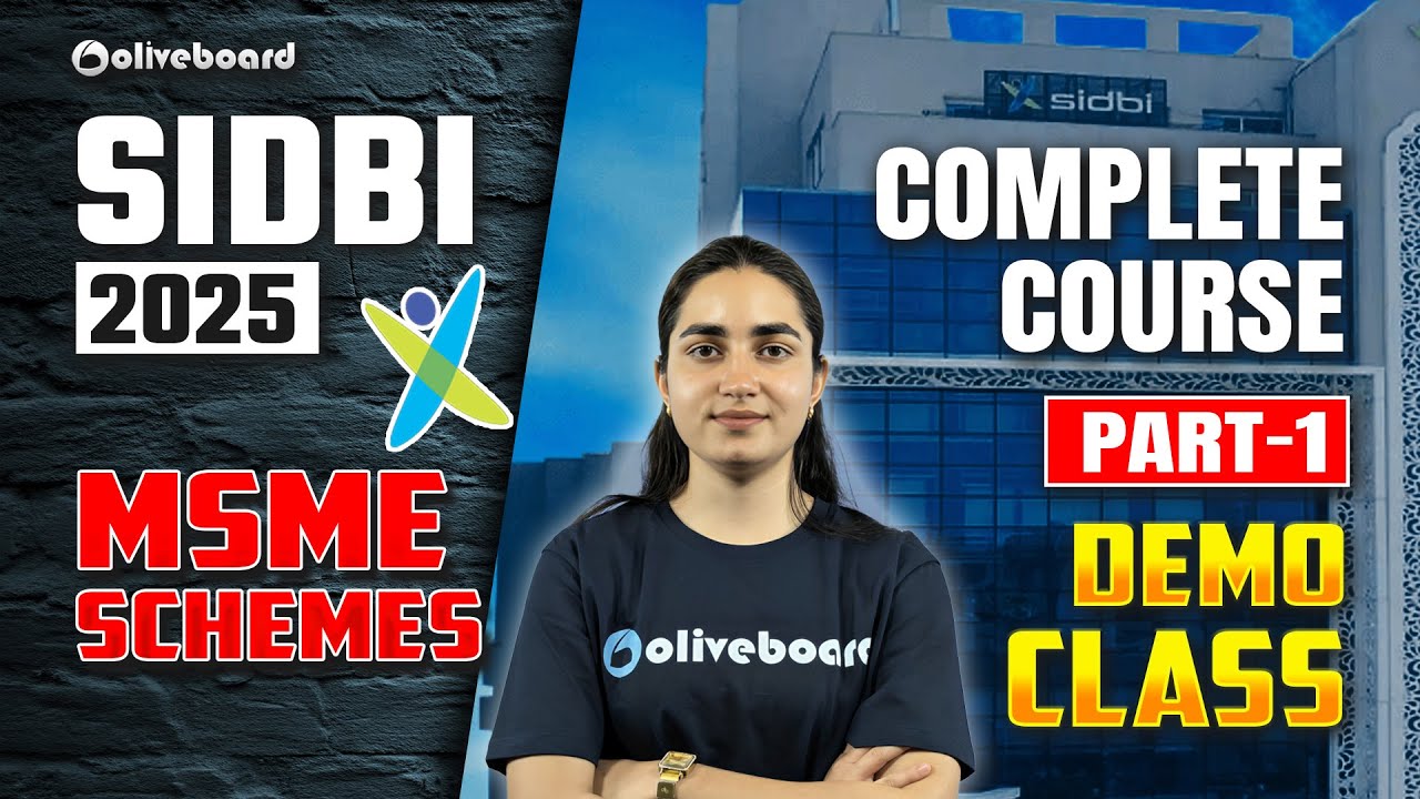 SIDBI Grade A & B 2025 | MSME Schemes | Part 1 | Demo Class | SIDBI ...