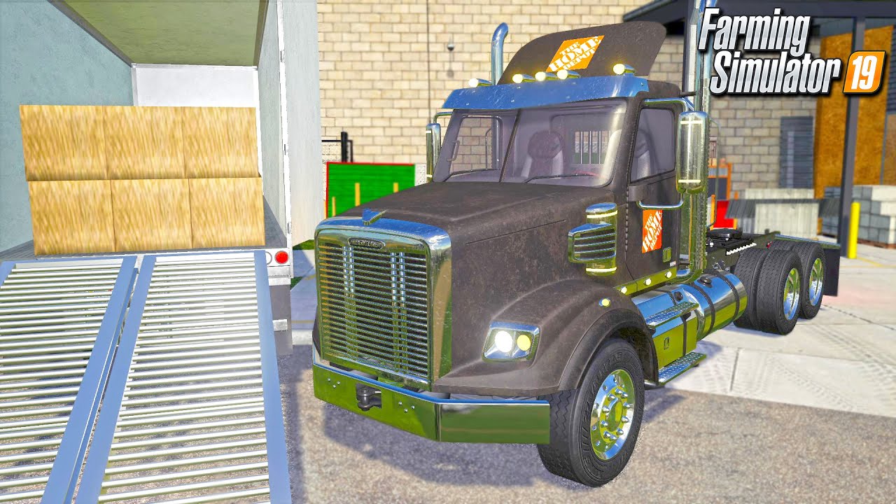 WORKING AT HOME DEPOT IN FS19 (Transportation Pack) FARMING SIMULATOR ...