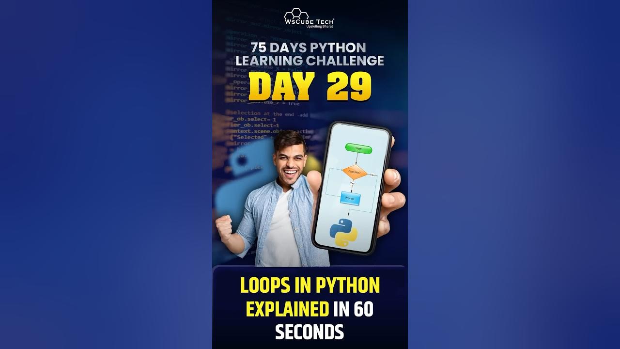 Learn Python LOOP in 60 Seconds (29/75Days 🔥) | All Videos Are here👉 #PythonLearningChallenge ...
