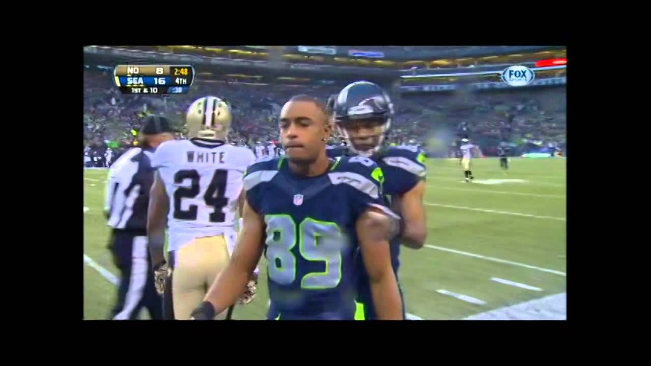 Doug Baldwin Seattle Seahawks 4th. Qtr. Catch Against Saints - YouTube