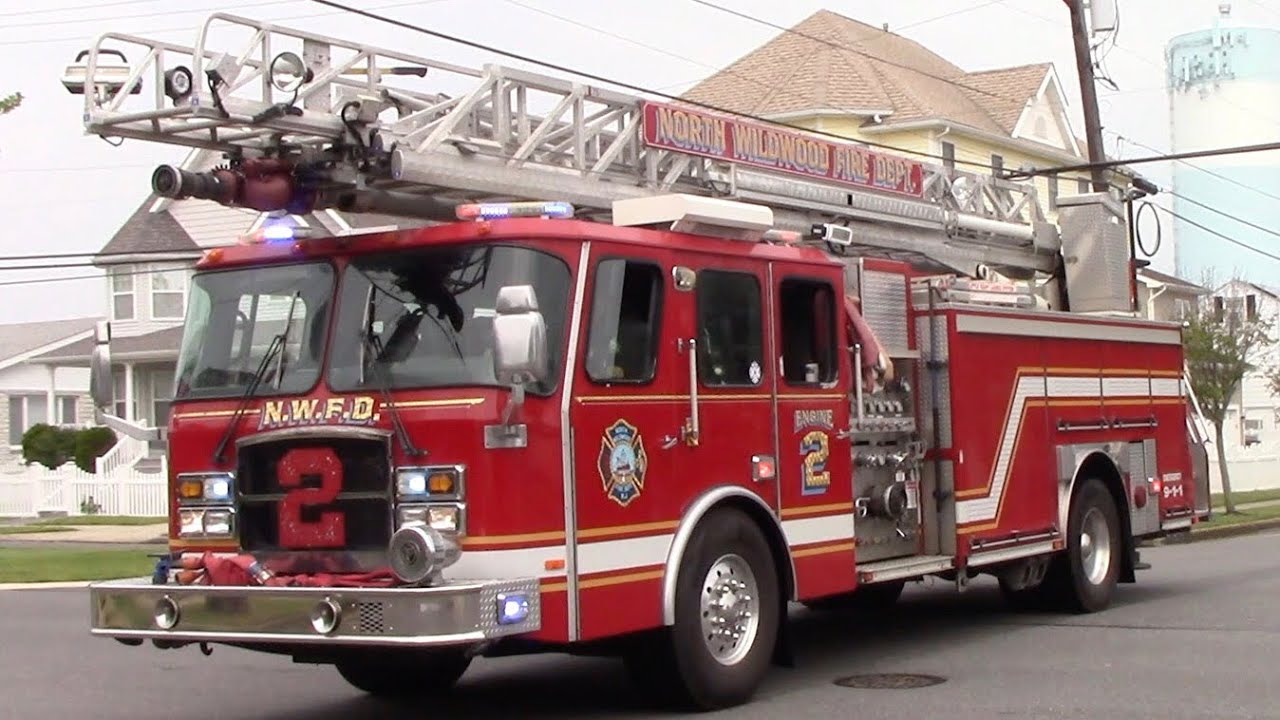 North Wildwood Fire Department Quint 2 Responding 6-6-19 - YouTube