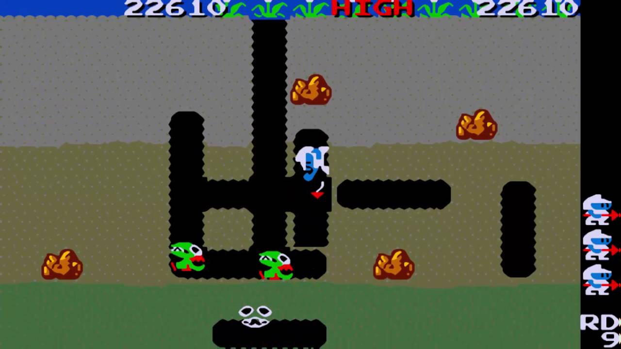 Dig Dug Level 9 - YouTube