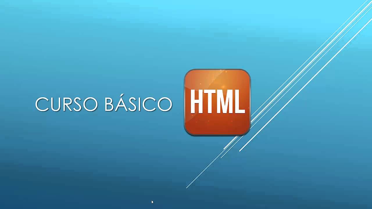 1. Presentación -Curso básico de HTML - YouTube