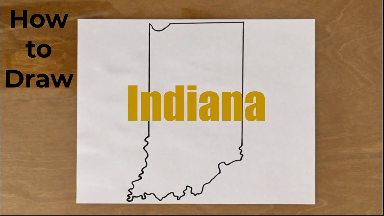 How to Draw Indiana - YouTube