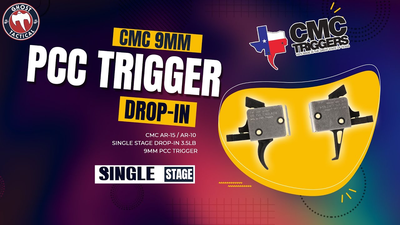 CMC 9mm PCC Single Stage Drop-In Trigger - YouTube