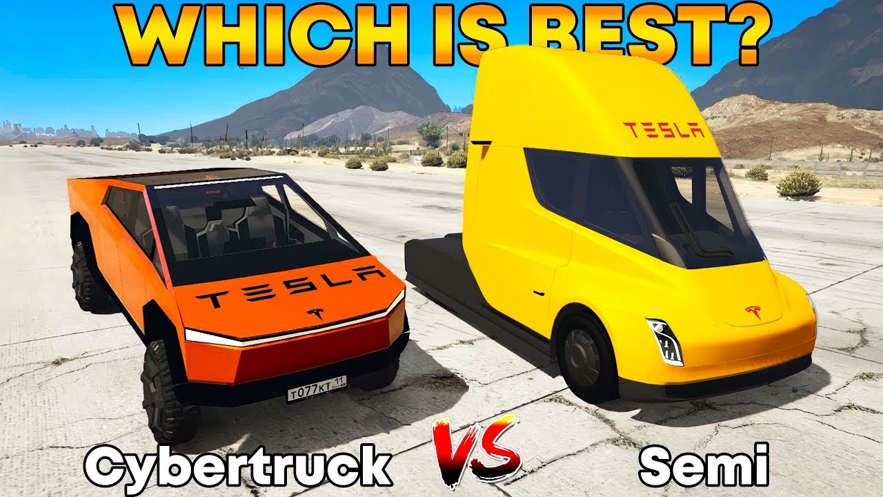 Tesala truc VS tat truck || drag race in gta 5 || mr hompy - YouTube
