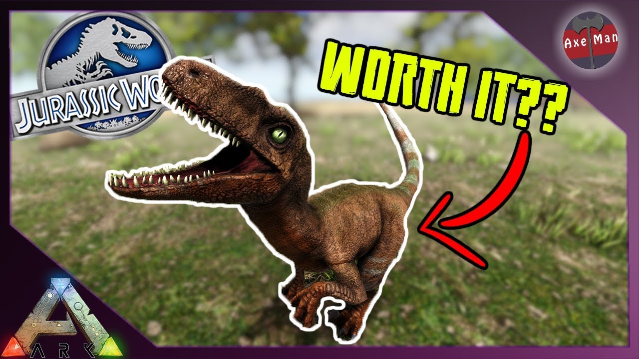 THE JURASSIC PARK VELOCIRAPTOR | JURASSIC ARK | ARK SURVIVAL EVOLVED ...