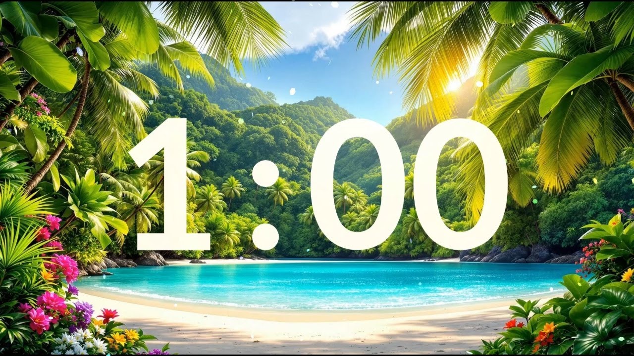 1-Minute Timer with Relaxing Music - YouTube