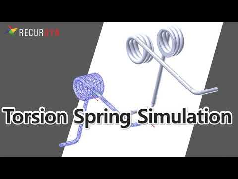 Torsion Spring Simulation using 2 different methods - YouTube