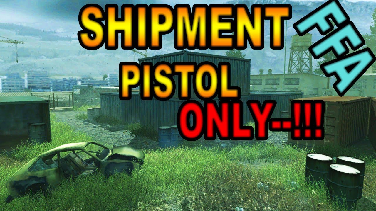 COD 4 shipment PISTOL ONLY multiplayer - YouTube